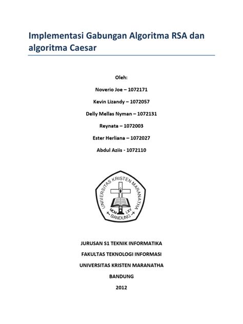 pdf implementasi algoritma rsa dokumen tips