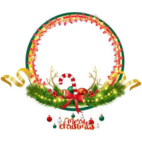 Christmas Social Media Avatar Decorative Border Merry Christmas
