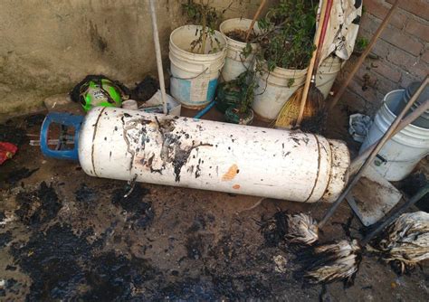 Explota Tanque De Gas En La Colonia CNOP Resultan Cuatro Personas