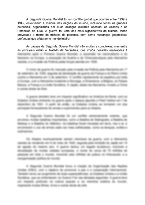 SOLUTION Resumo SEGUNDA GUERRA MUNDIAL Studypool