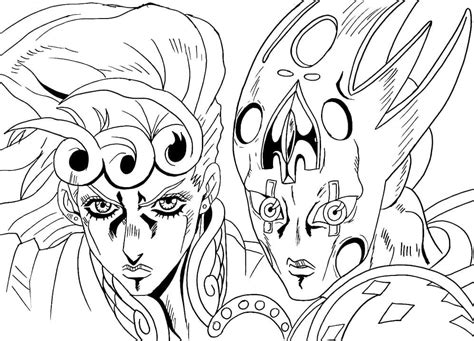 Jotaro Jojos Bizarre Adventure Coloring Page Free Printable Coloring