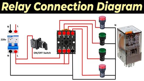 8 Pin Relay Connection Diagram 8pin Relay Wiring And Working YouTube