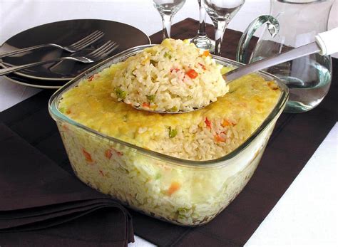 Arroz à grega gratinado Guia da Cozinha
