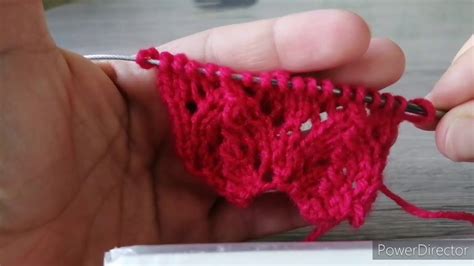 Tuto tricot point fantaisie ajouré YouTube