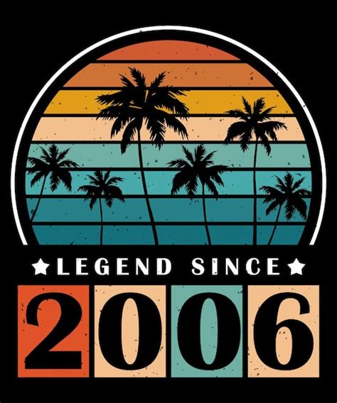 Impresionante desde 2006 camiseta de cumpleaños vintage nacido en 2006