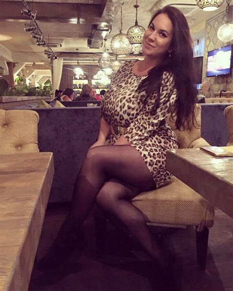 Inna Kulin Zaftig Plus Size Model Black Tights Superstar Breast