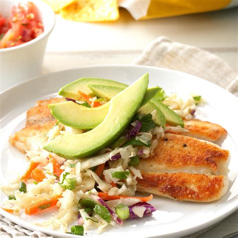 Naked Fish Tacos Recipe How To Make It Taste Of Home Hot Sex Picture