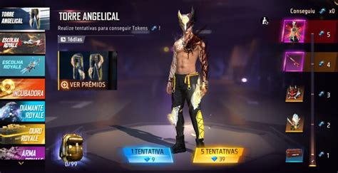 Free Fire Veja Como Conseguir A Nova Cal A Angelical Dourada