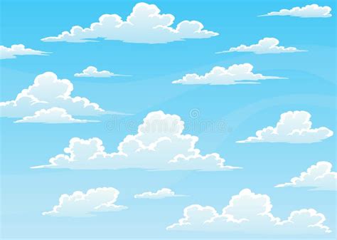 Fondo De Dibujos Animados De Cloudscape Sky Cielo Diurno Azul Claro