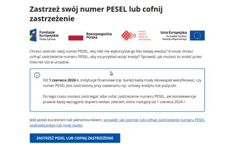 Jak Zastrzec PESEL Przez Internet W Serwisie MObywatel Gov Pl