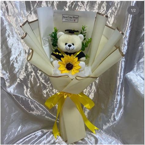Jual Buket Bunga Wisuda SunFlower Buket Wisuda Graduation Bouquet