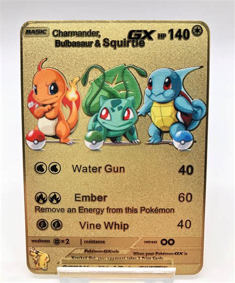 Charmander Bulbasaur Squirtle Gx Gold Worth Edu Svet Gob Gt