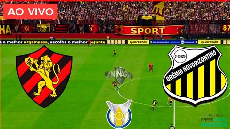 Sport Recife X Novorizontino AO VIVO E IMAGENS JOGO DE HOJE