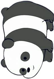 Cute Panda Png Clip Art Black And White Osos Pandas Animados PNG