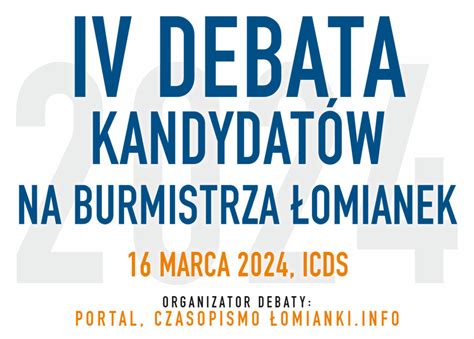 IV Debata Kandydatów na Burmistrza Łomianek LOMIANKI INFO