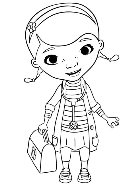 Coloriage Dr La Peluche télécharger et imprimer gratuit sur
