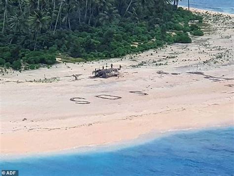 Stranded Sailors Found On Tiny Island After SOS Written In Sand Was