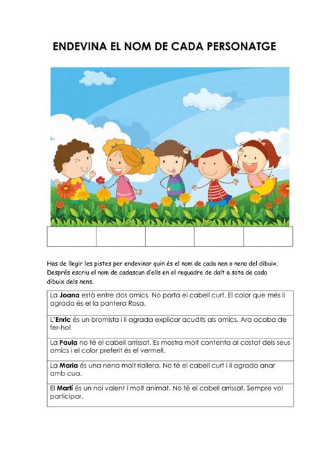 Actividad online de Comprensió lectora para 2n Primària Puedes hacer