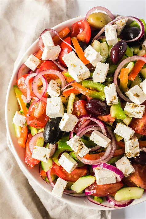 Traditional Greek Salad The Cookie Rookie