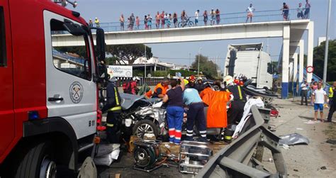Un accidente en la autovía A 7 en Marbella origina grandes retenciones