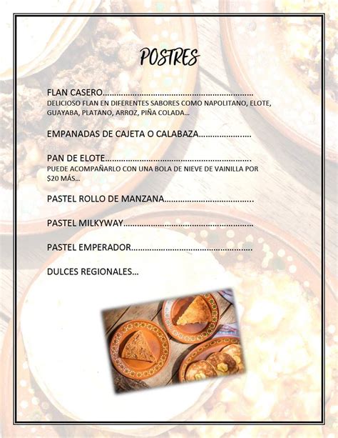 Carta De Restaurante Capri Allende