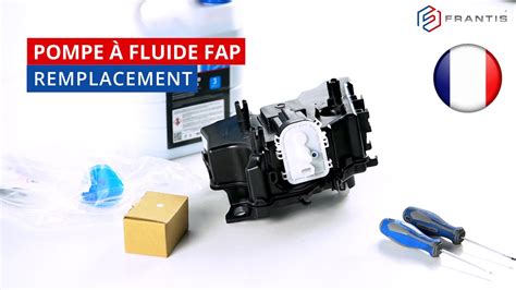 Instructions de remplacement de la pompe du réservoir FAP kit de
