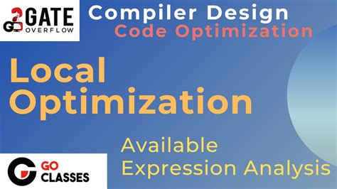 code optimization part 2 local optimization available expression analysis youtube