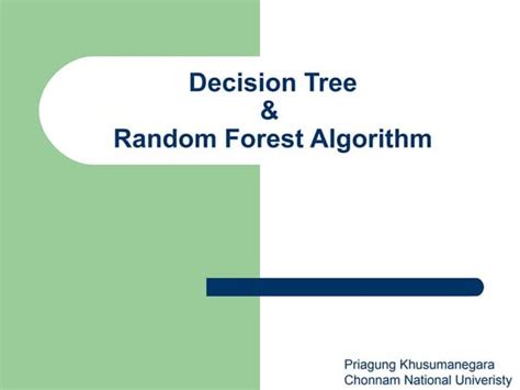data science part v decision trees and random forests