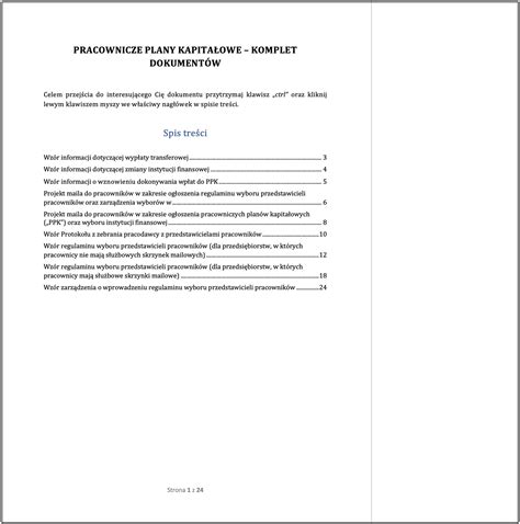KOMPLET DOKUMENTÓW Pracownicze Plany Kapitałowe Pomoc Prawnika