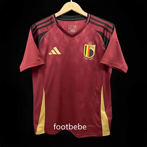 Maillot Belgique Euro 2024 Domicile Rouge Footbebe