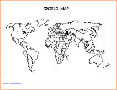 Blankmap Of The World