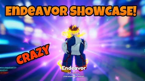 Endeavor Showcase On Anime Adventures Youtube