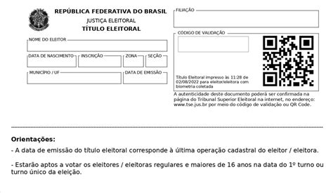 Documentos Essenciais Para Obter O Título De Eleitor Salvar Documento