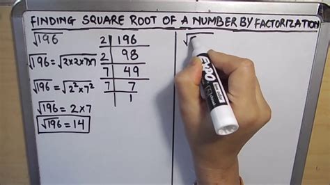 how to find the square root of a number by factorization finding square root by factoring a