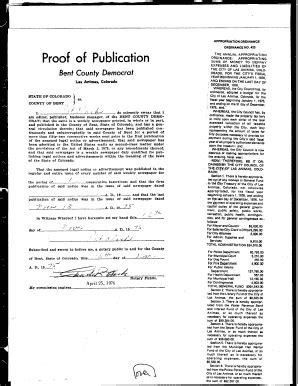 Fillable Online ORDNANCE Fax Email Print PdfFiller