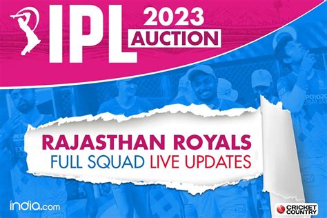 Highlights Rajasthan Royals Full Squad IPL 2023 Mini Auction Check