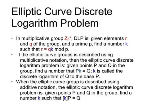 elliptic curves and elliptic curve cryptography