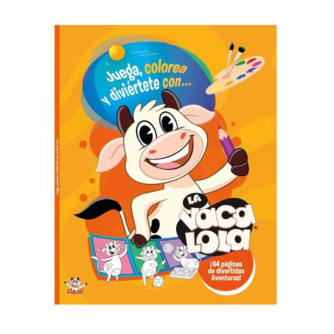 Peluche La Vaca Lola Libro La Vaca Lola Juega Colorea Y Diviertete Toy