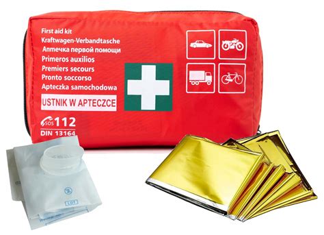 Apteczka DIN 13164 ZESTAW KOC CHUSTECZKI USTNIK za 26 37 zł z