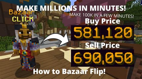 BEST Money Making Method For Beginners How To Bazaar Flip Hypixel