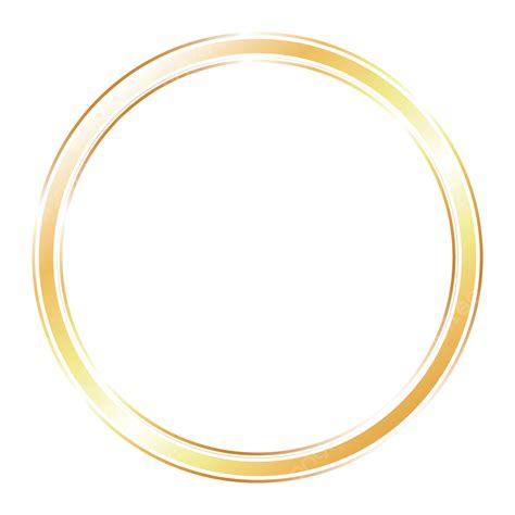 Golden Circle Frame Vector Circle Golden Circle Gold Circle PNG And
