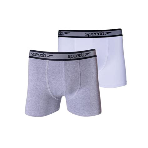 Kit de Cuecas Boxer Speedo Cotton 2 Unidades Adulto em Promoção