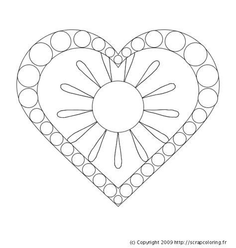 Dessins De Coloriage Rose Et Coeur Imprimer Sur Laguerche Page