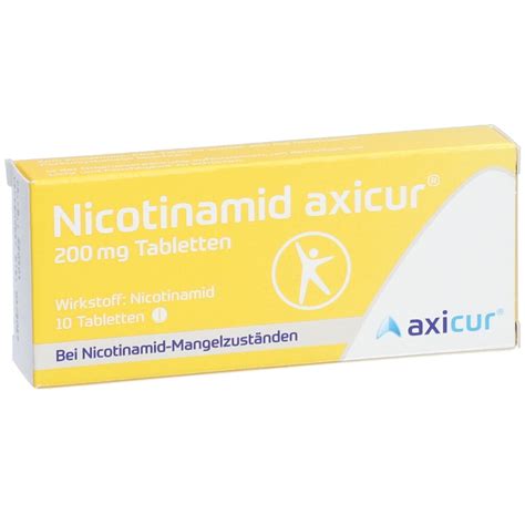 Nicotinamid Axicur 200 Mg Tabletten 10 St Shop Apotheke