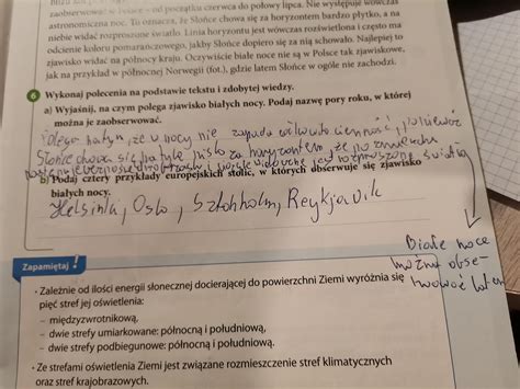 Geografia Klasa Wiczenia Strona I Brainly Pl