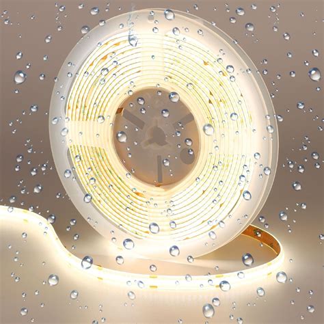 GOMING DC 12V COB LED Strip Light Natural White 4000K IP65 Waterproof