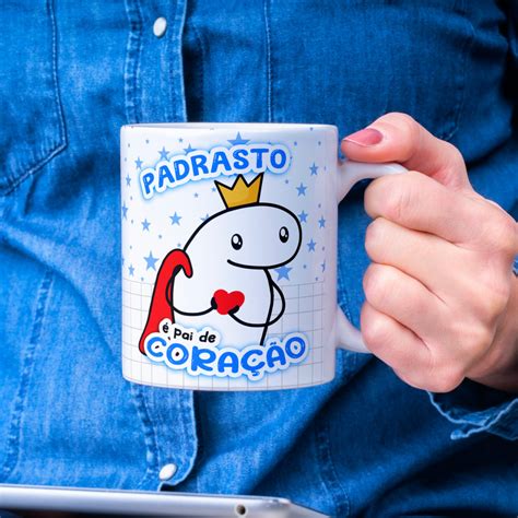 Caneca flork Padrasto é Pai de Coração Inova Artigos Personalizados