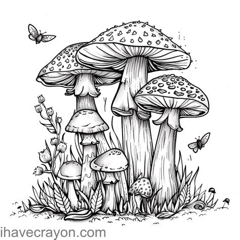 Discover Fun And Free Mushroom Coloring Pages