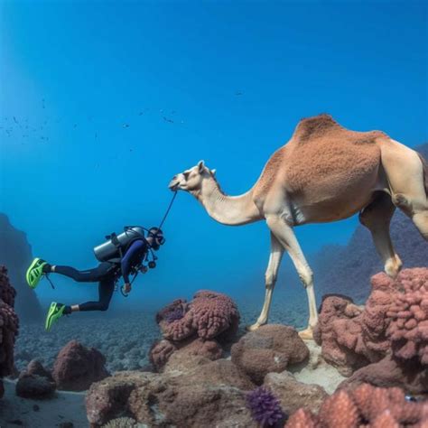 Camel Hanging Out With His Human Underwater Memes Imgflip