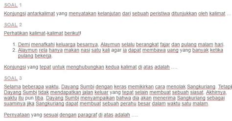 Contoh Soal Konjungsi Antarkalimat Materi Pendidikan Dasar SMP SMA